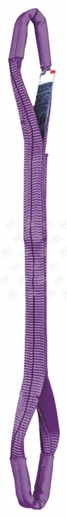 FLAT WEBBING SLING REINFORCED FOLDED EYES - B 2 TYPE - PMS Industrie