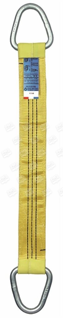 FLAT WEBBING SLING ROUND WIRE MALE RINGS - B 4 TYPE - PMS Industrie